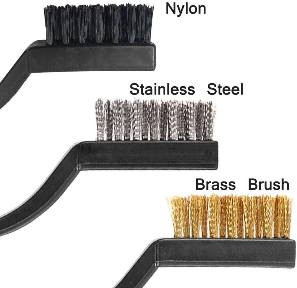 Cooker Cleaning Brush Set With Plastic Handle, 3 Pieces, 17 cm - Black ...