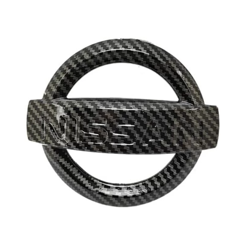3D Car Decal Sticker Carbon Fit Nissan - 12.5 cm × 10.5 cm, Grey Black ...