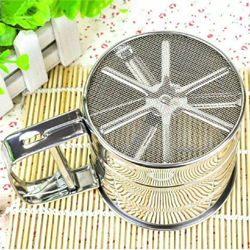 Stainless Steel Hand Sifter – Perfect for Flour, Sugar, and Spices ...
